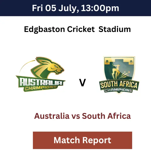 World Championship of Legends Cricket 2024 Edgbaston